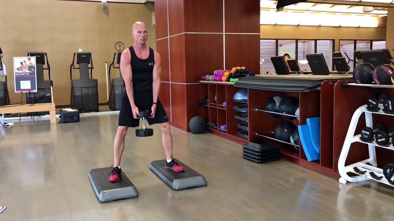 Dumbbell Deficit Sumo Deadlift - YouTube