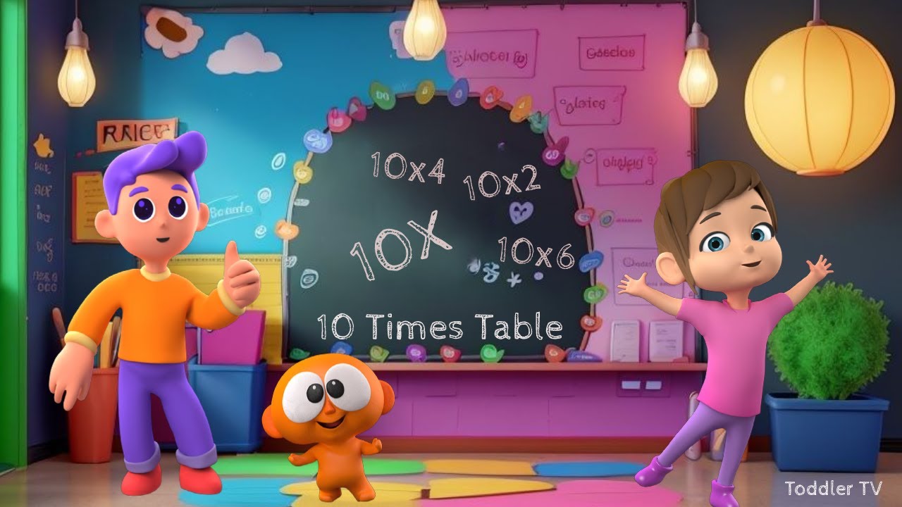 The 10 Times Table Mastering Multiplication For Kids, belajar bahasa Inggris, अंग्रेजी सीखना ...
