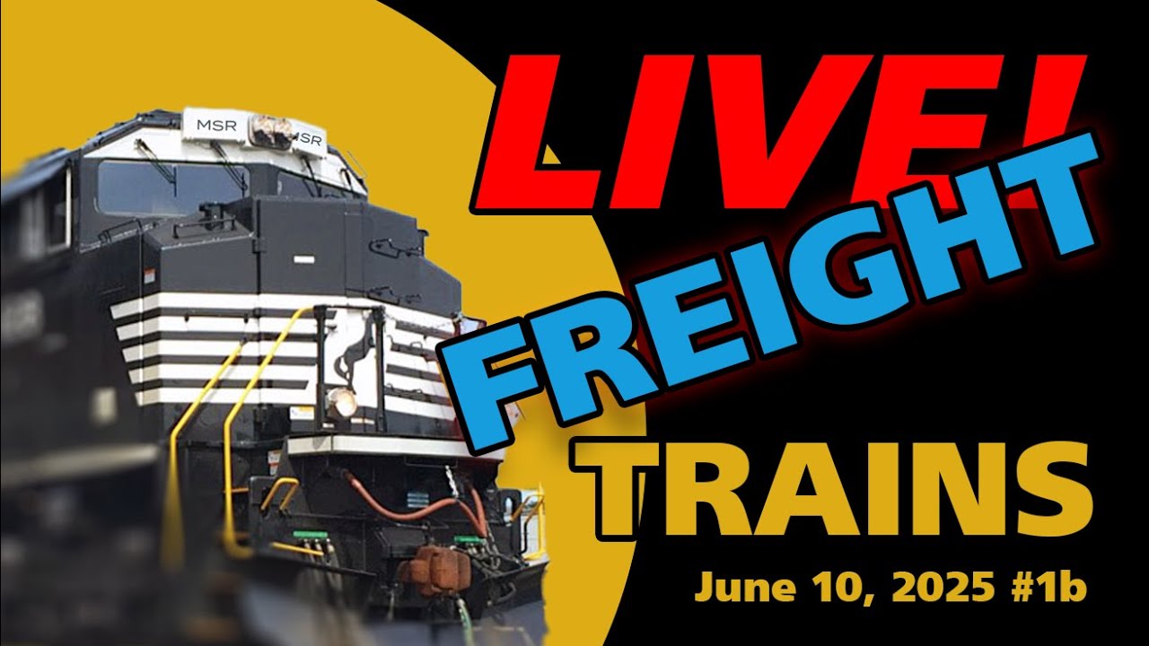 Freight Trains! from the Huron, Ohio LIVE Train Camera - YouTube