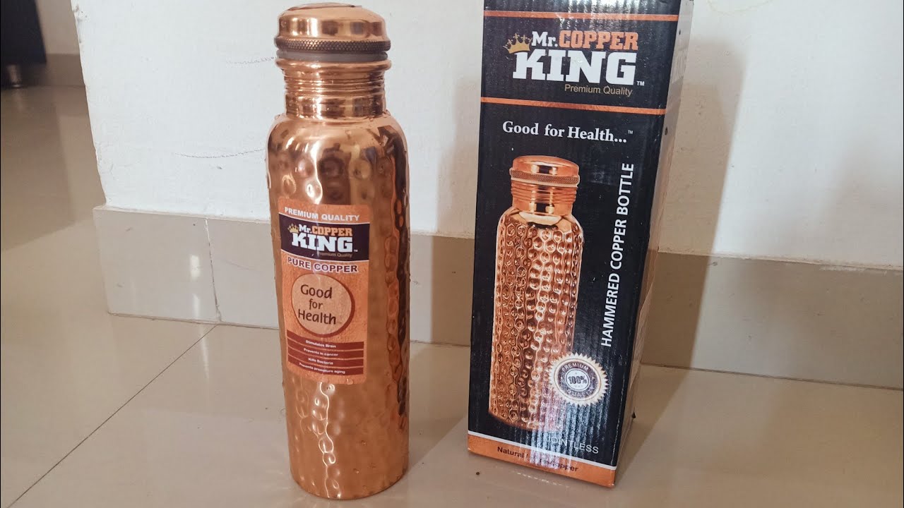 Mr. Copper King | Copper Water Bottle | Unboxing Review - YouTube