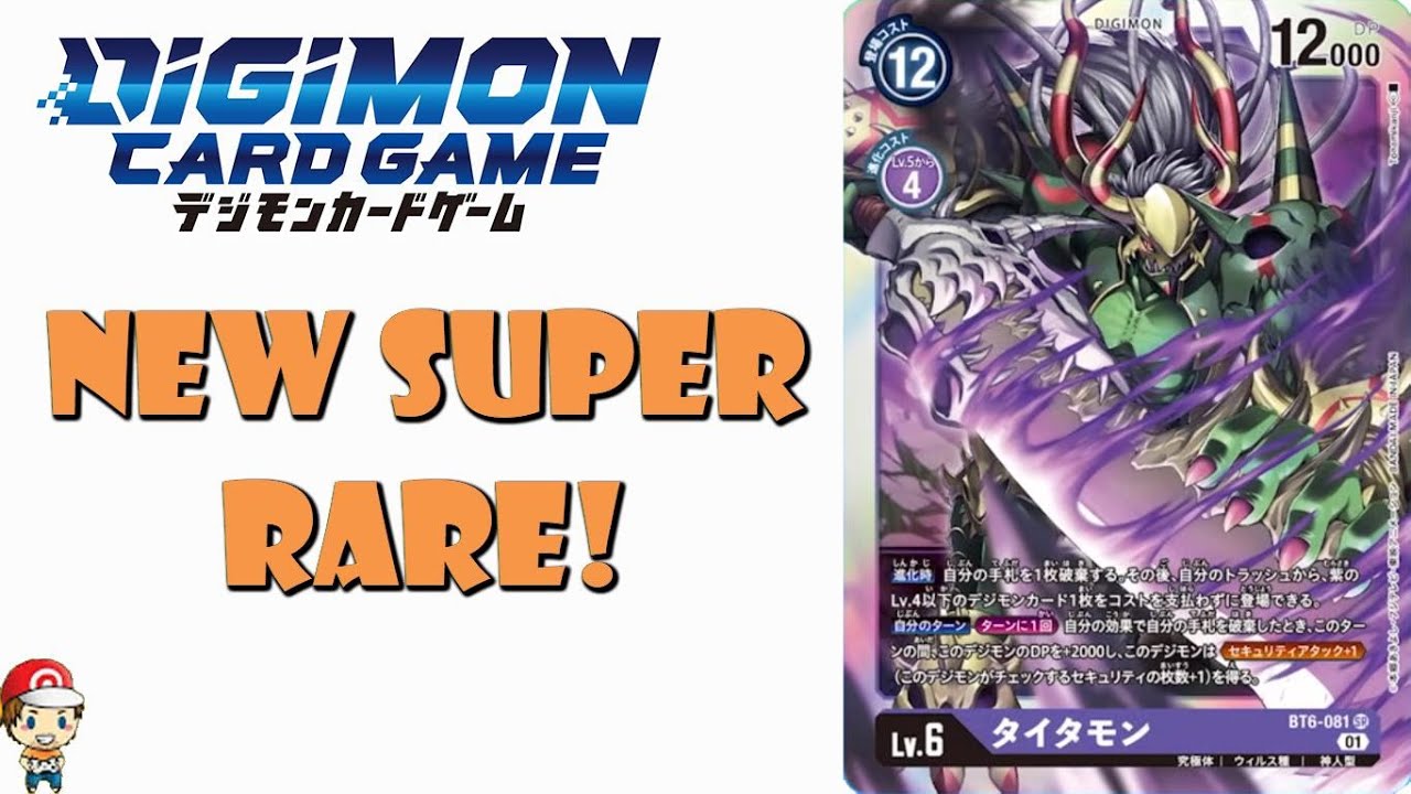 1st Super Rare Digimon Card from BT6 Revealed! Titamon is BIG! (Digimon ...