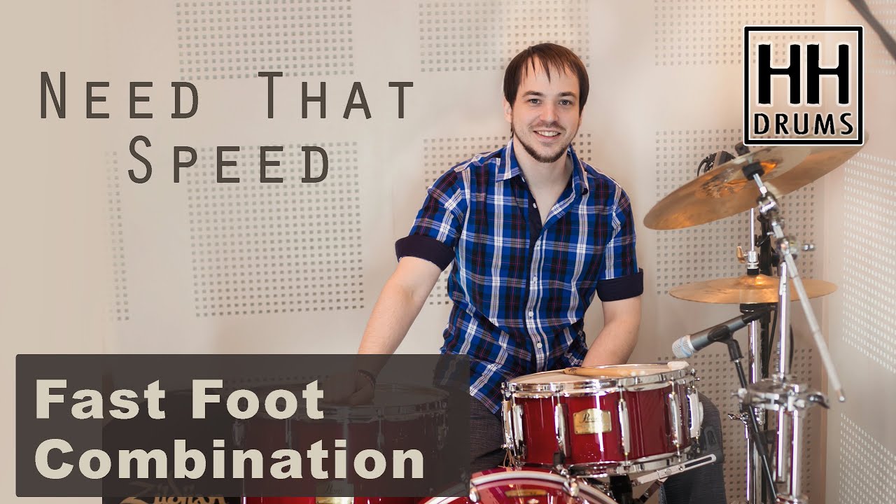 Drum Lesson # 3 - Need That Speed - Fast Foot Combination - Better ...