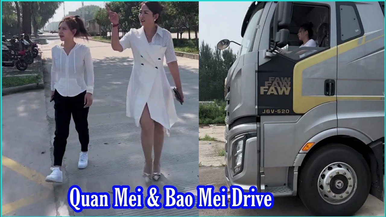 Quan Mei tư vấn giúp Bao Mei mua xe tải mới FAM J6V, 520 mã lực - YouTube