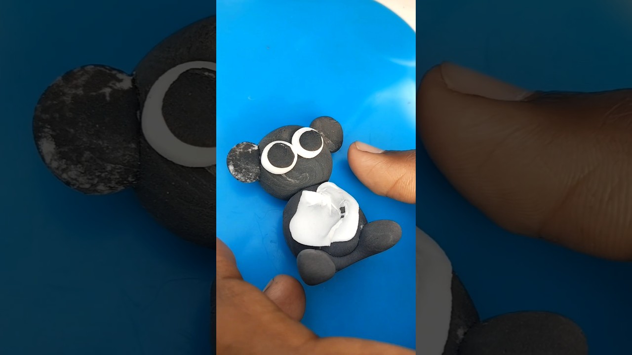 monkey making art||clay monkey making|monkey art' and craft #shorts # ...