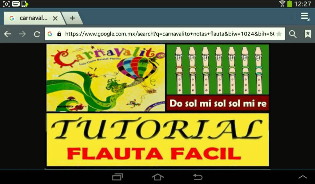 Carnavalito en flauta dulce con notas - YouTube