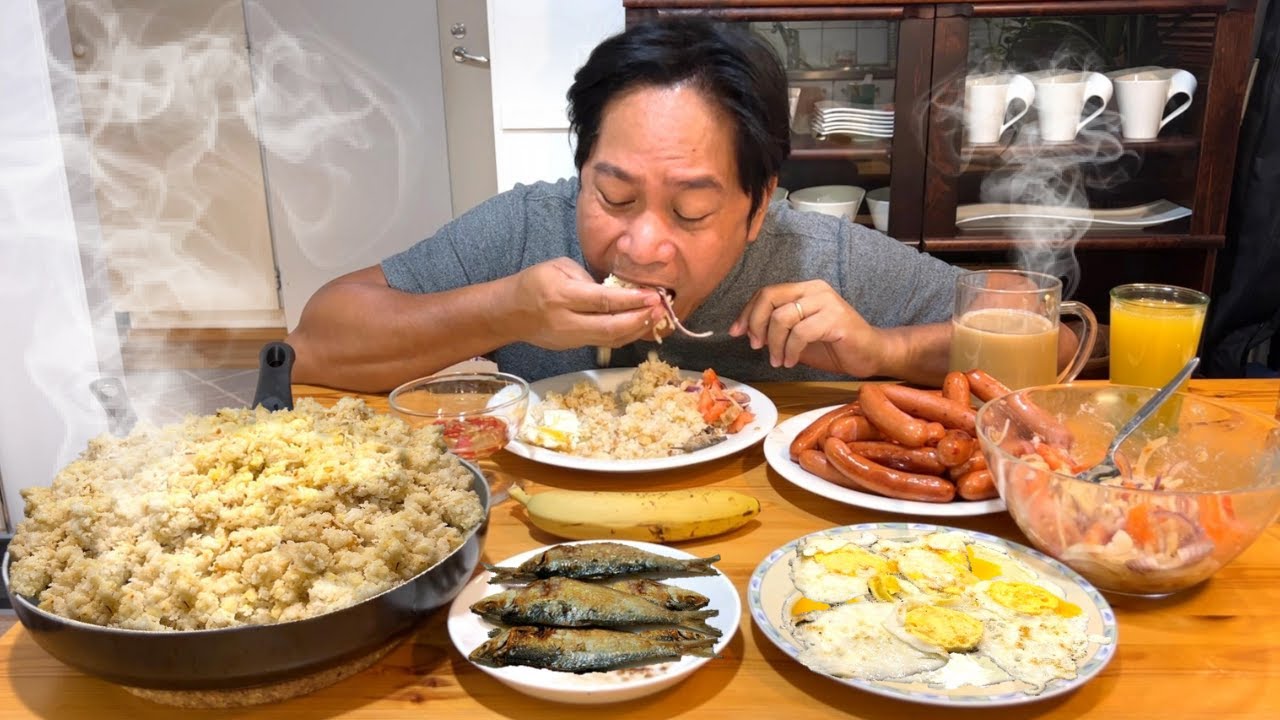 SUPER PINOY NA PINOY ALMUSAL!!! Filipino Breakfast!!! Filipino Food ...