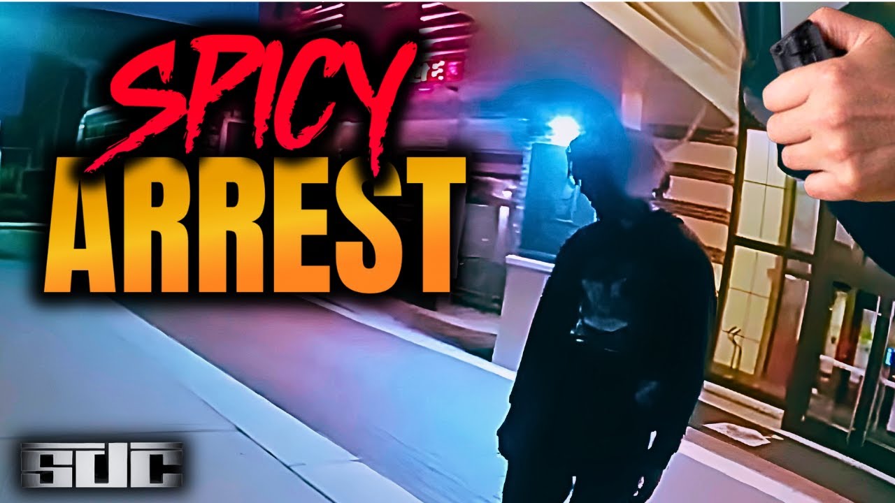Suspect Sprayed with OC When He Threatens Cop - YouTube