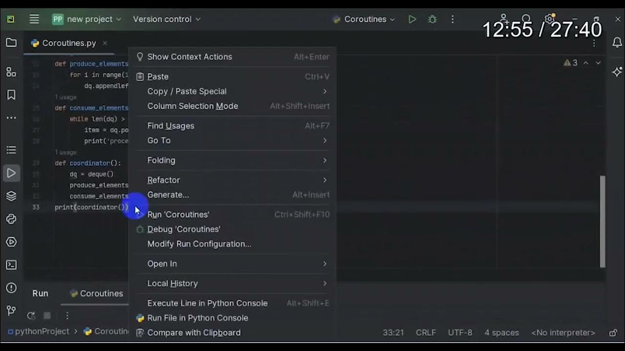 P2 EP116 Coroutines Coding for Python 3 Deep Dive - YouTube