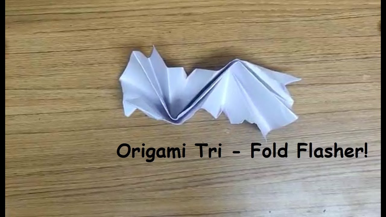 Origami Tri- Fold flasher | S Flasher | Rupak's Cool Stuff - YouTube