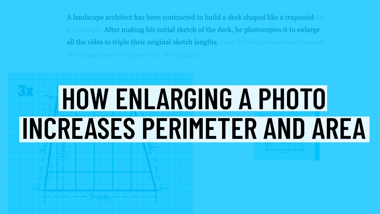 How Enlarging a Photo Increases Perimeter and Area - Geometry SAT or ...