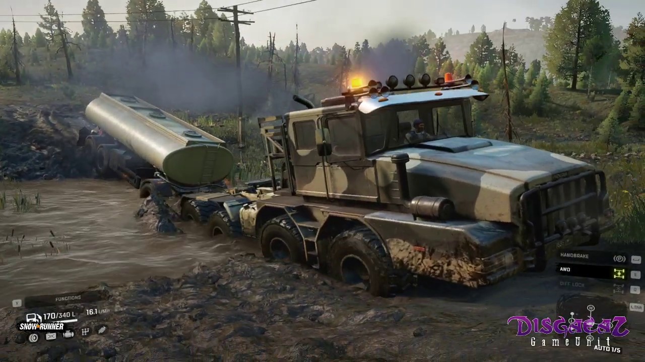 SNOWRUNNER KOLOB 74941 with Fuel Trailer Exploring Taymyr, Russia ...