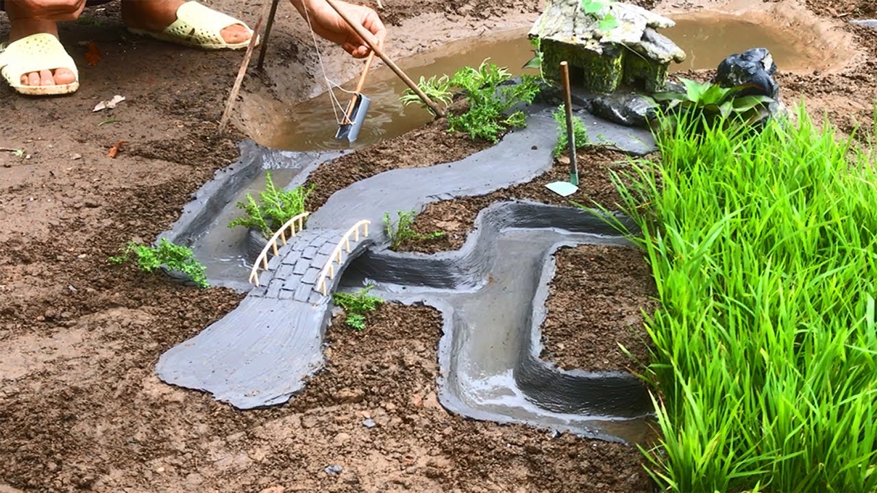 Mr Truyen / Small Farm Construction / Manual Watering Canal For Wheat ...