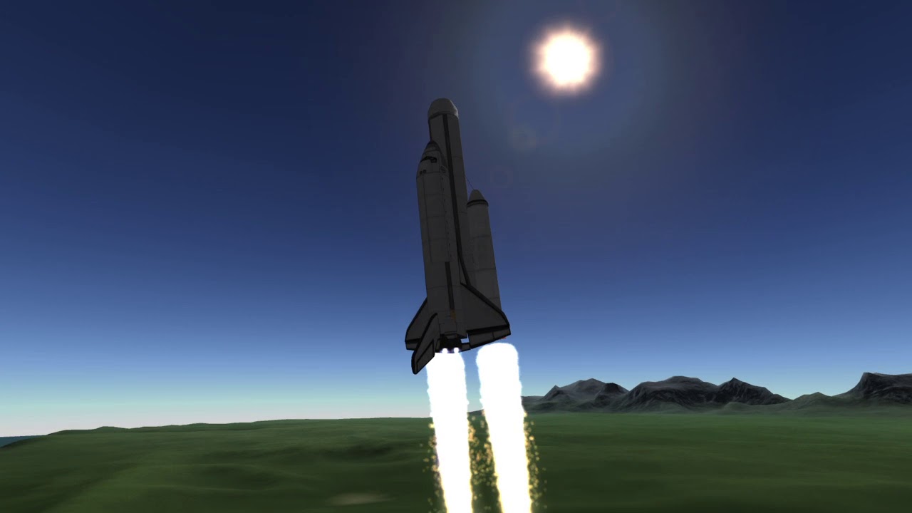 Ksp space shuttle launch - YouTube