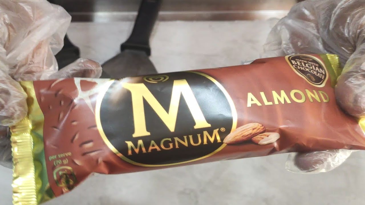 MAGNUM || ALMOND NUTS ICE CREAM ROLLS | CHOCOBAR | SATISFYINAG VIDEO ...