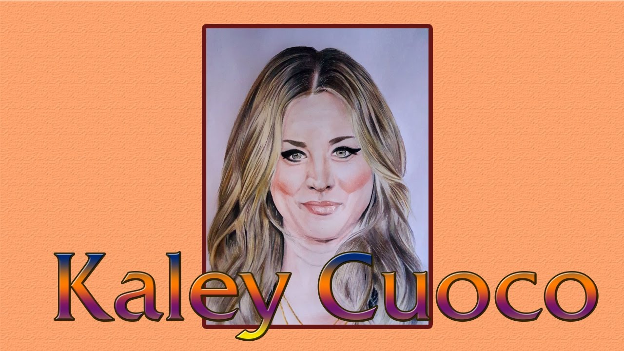 Kaley Cuoco - Speed Drawing - YouTube