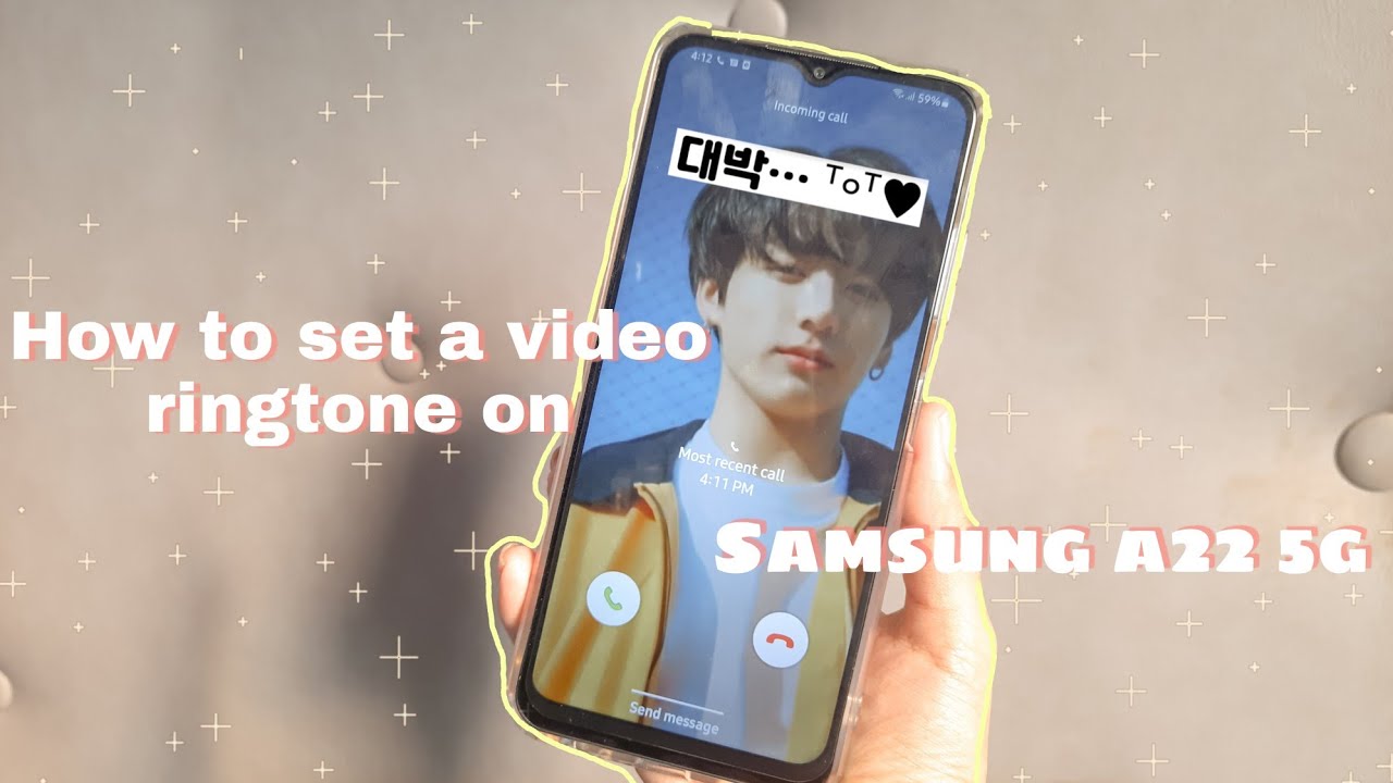 How to set a video ringtone on Samsung a22 5g (BTS version💜) | Jan ...