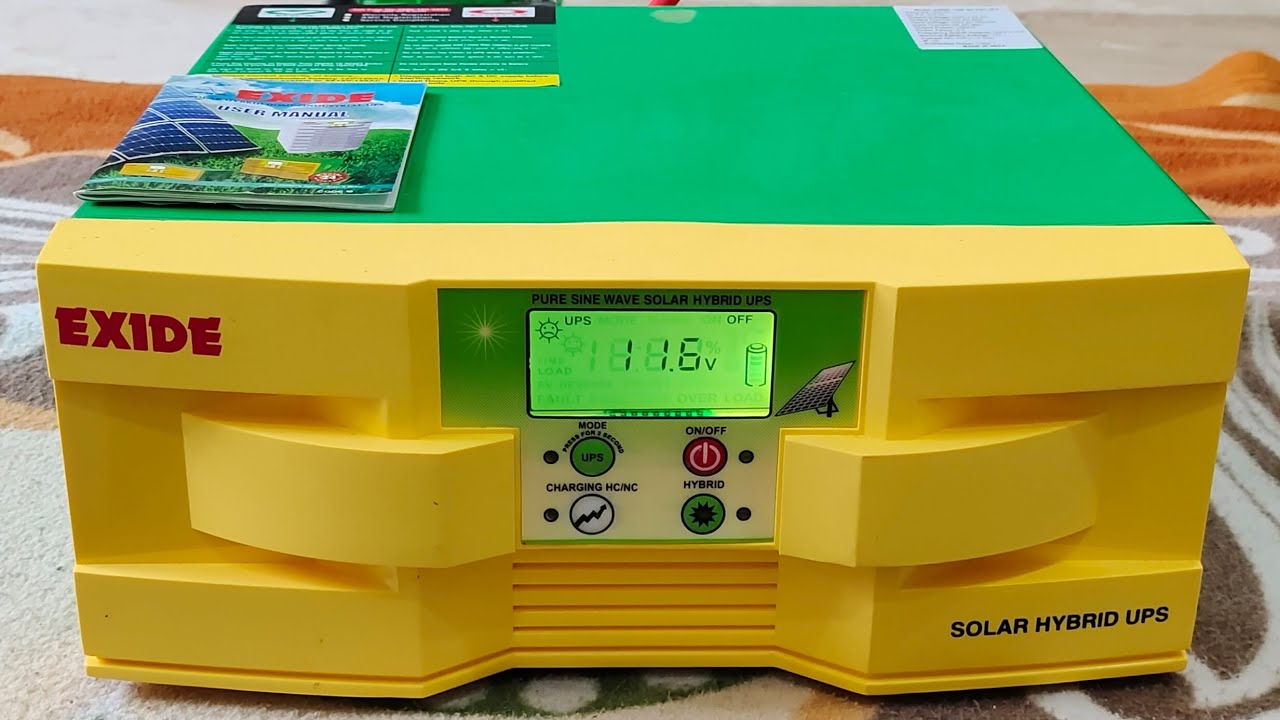 Exide Solar 1100 Pure sine wave Inverter/Ups | Review - YouTube