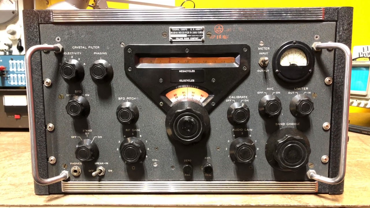 Collins R-388/URR Receiver - YouTube