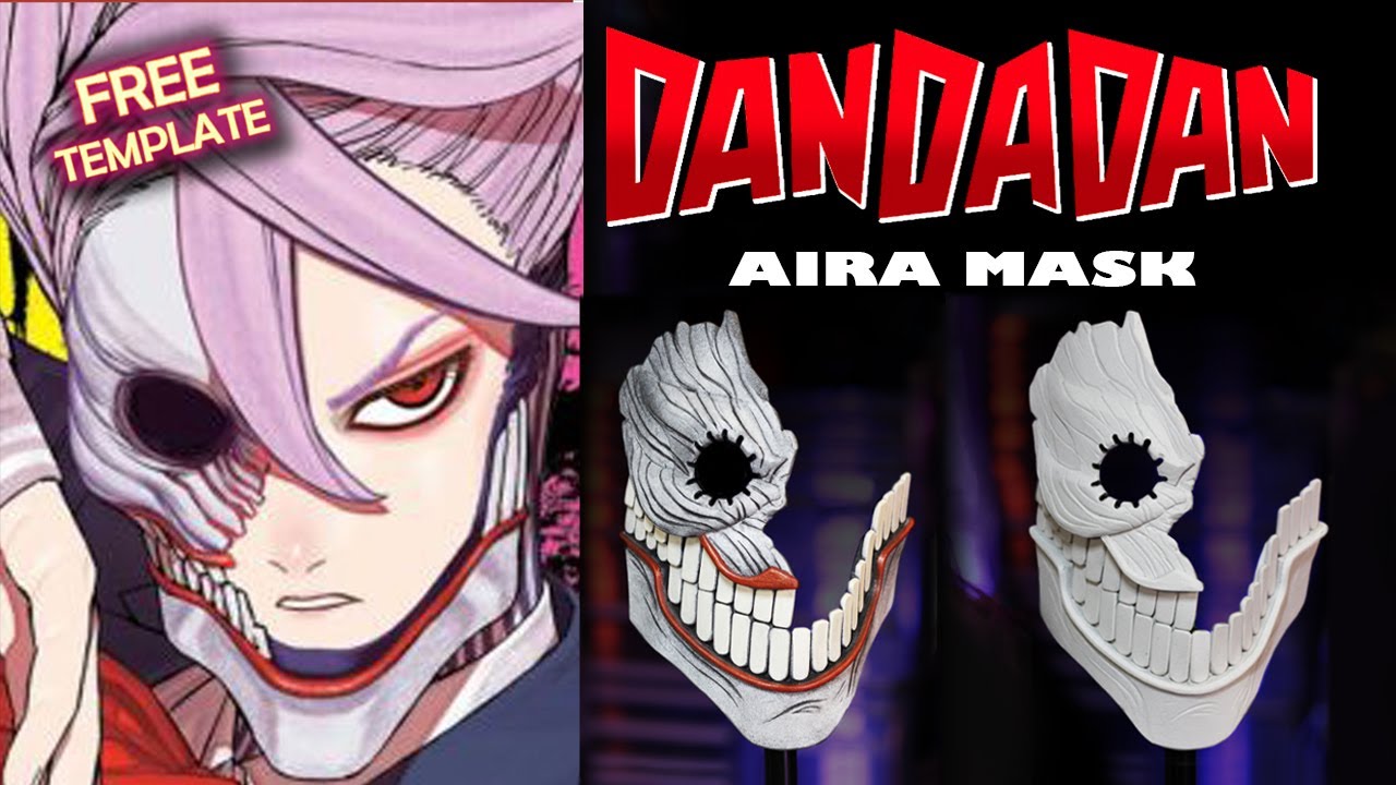 How to Make Aira's Mask from Dandadan - Free Template Foam or Cardboard ...