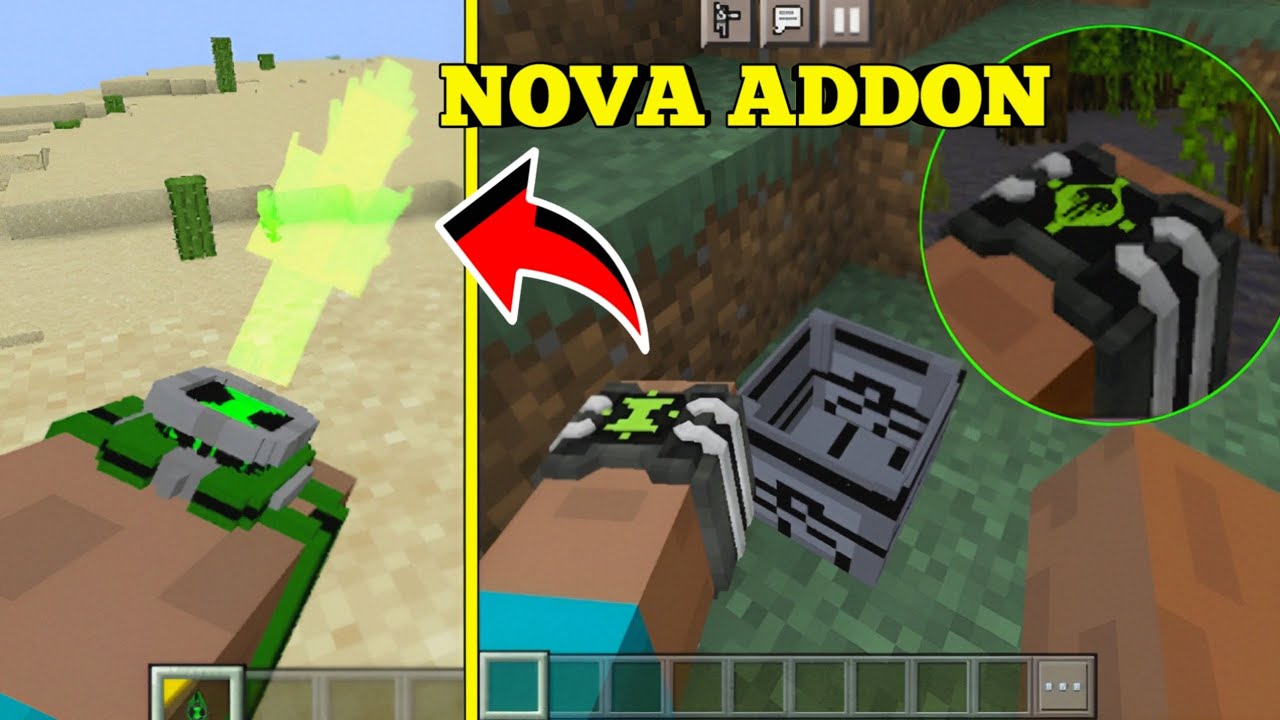( SPOILERS )NOVA ADDON DE BEN 10 NO MCPE | BEN 10 ADDON - Erick Gameplay - YouTube