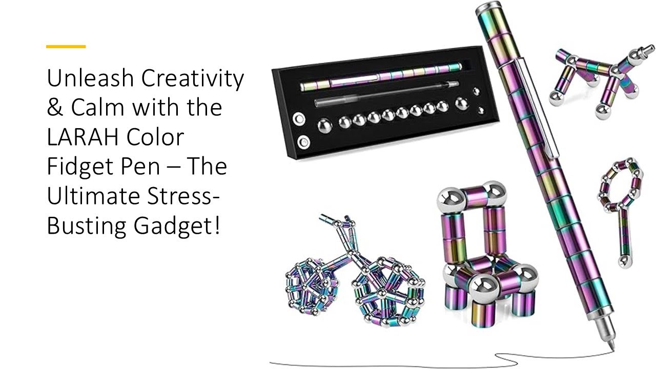 Unleash Creativity & Calm with the LARAH Color Fidget Pen – The ...