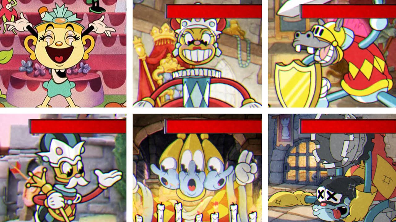 Cuphead [Ms. Chalice] With Healthbars - All Chess Bosses [No Damage ...