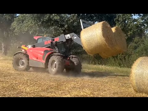 BUILDING A HUGE STRAW STACK AND USING BREATHABLE COVER TO SAVE THE ...