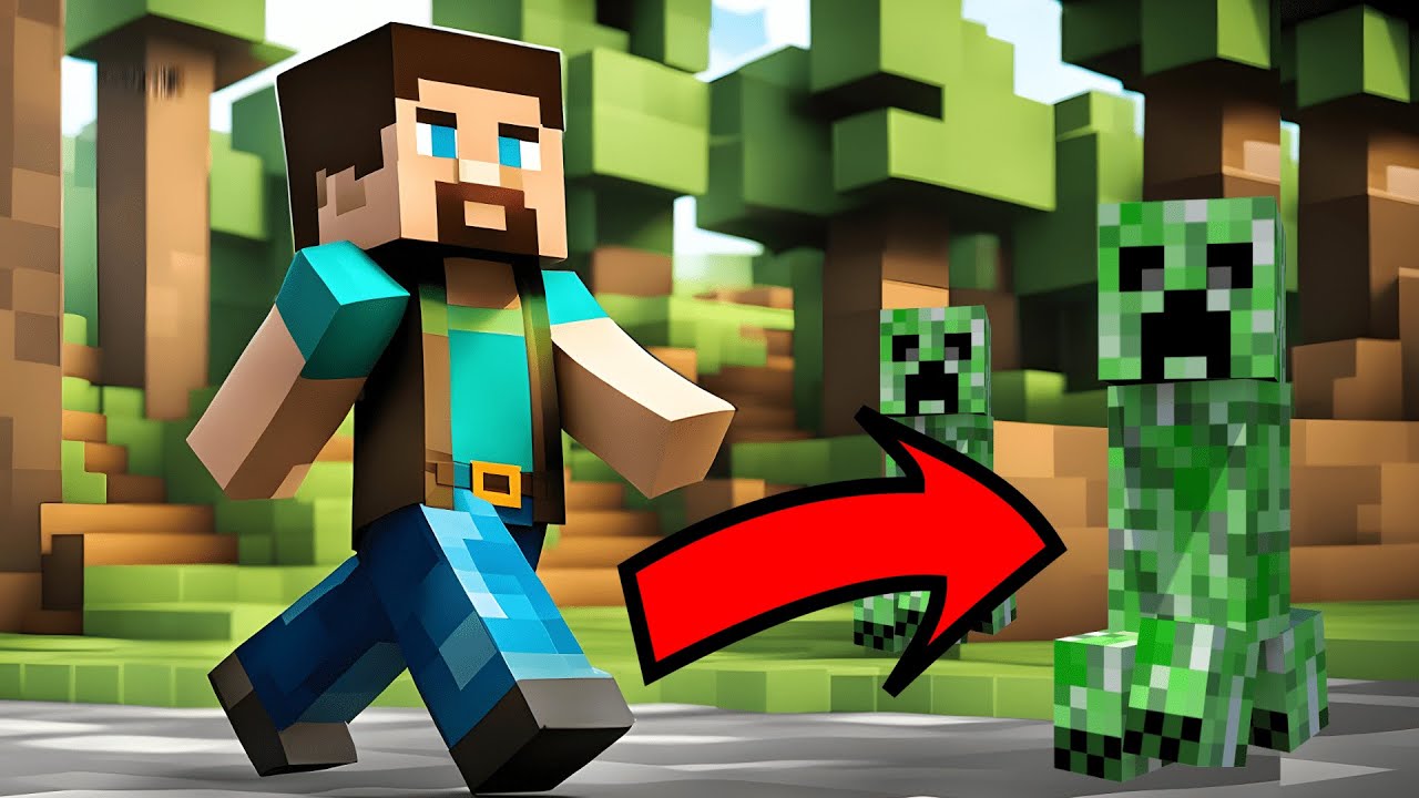 Minecraft but walking spawns deadly mobs . . . - YouTube