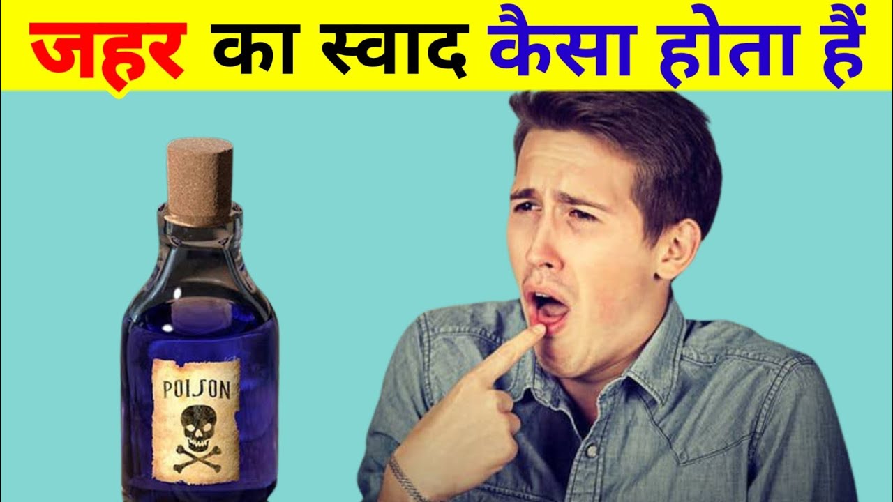 जहर का स्वाद कैसा होता हैं।। what does poison taste like ।। Amazing ...