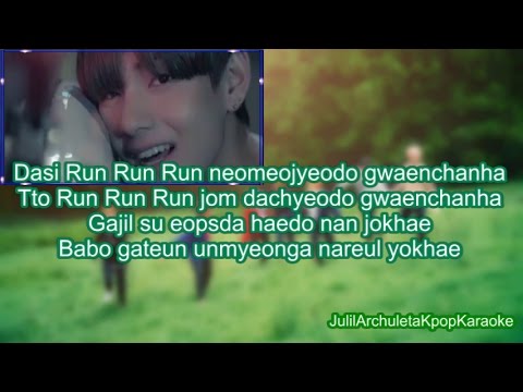 BTS (방탄소년단) RUN - KARAOKE/INSTRUMENTAL - YouTube