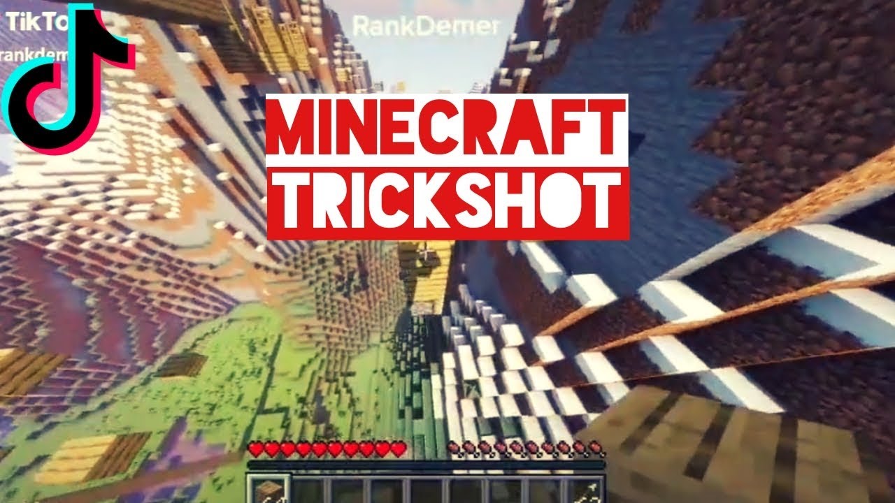 minecraft trickshot montage tiktok compilation, epic gamer on tik tok - YouTube