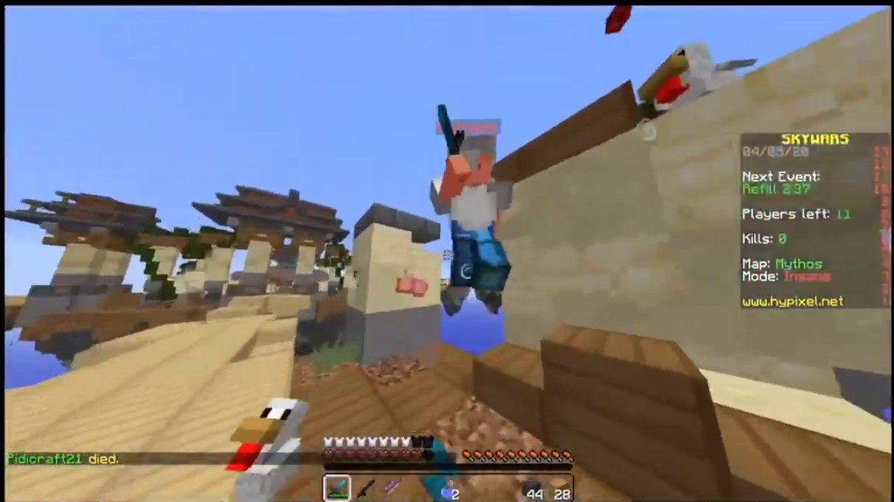 Comboing Bots In Insane Skywars - Minecraft Montage - YouTube
