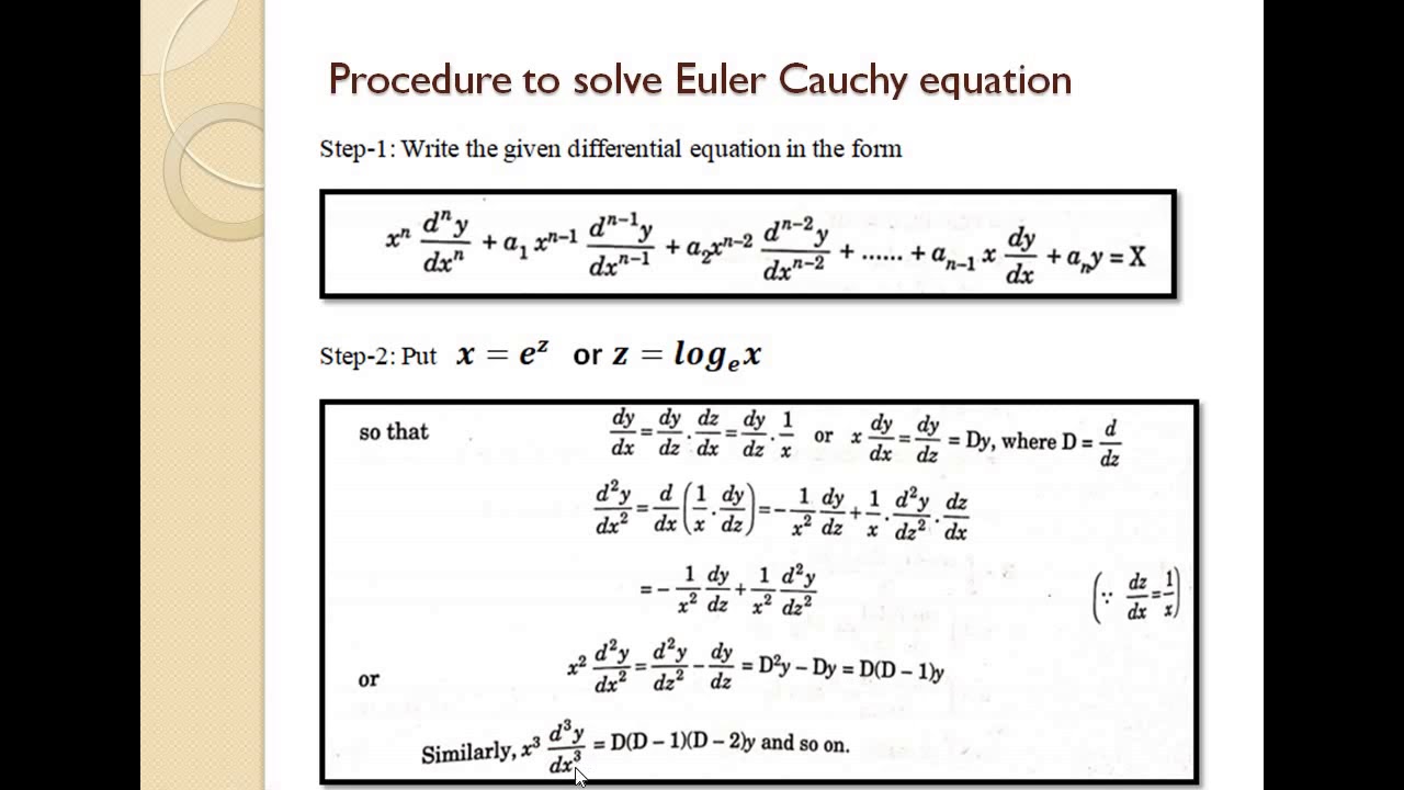 HIGHER ORDER DIFFERENTIAL EQUATIONS PART 7 YouTube higher-order-differential-equations-part-7-youtube
