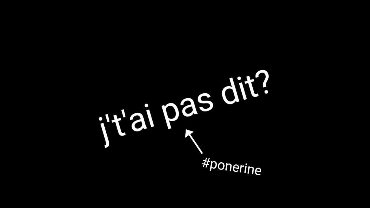 J t ai Pas Dit ponerine YouTube j-t-ai-pas-dit-ponerine-youtube
