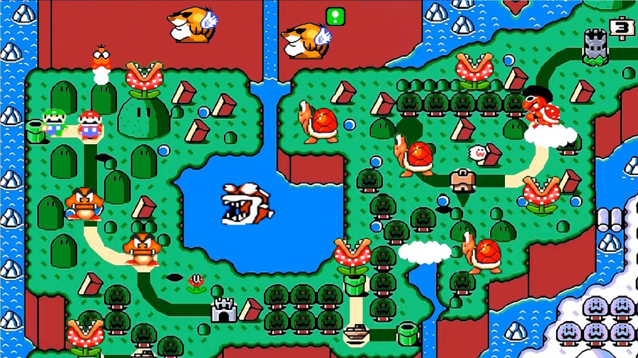 Super Mario World 2 HD: The Great Alliance: World 3: Giants Area - YouTube