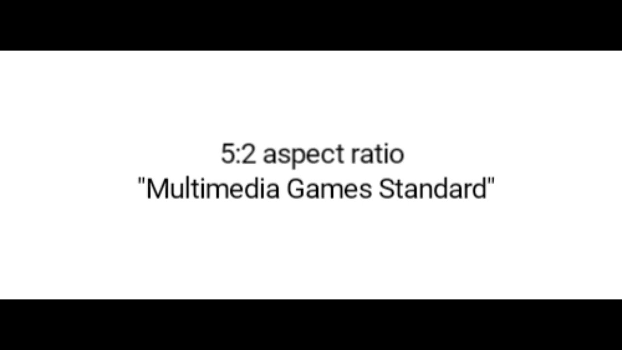 5:2 aspect ratio test - YouTube