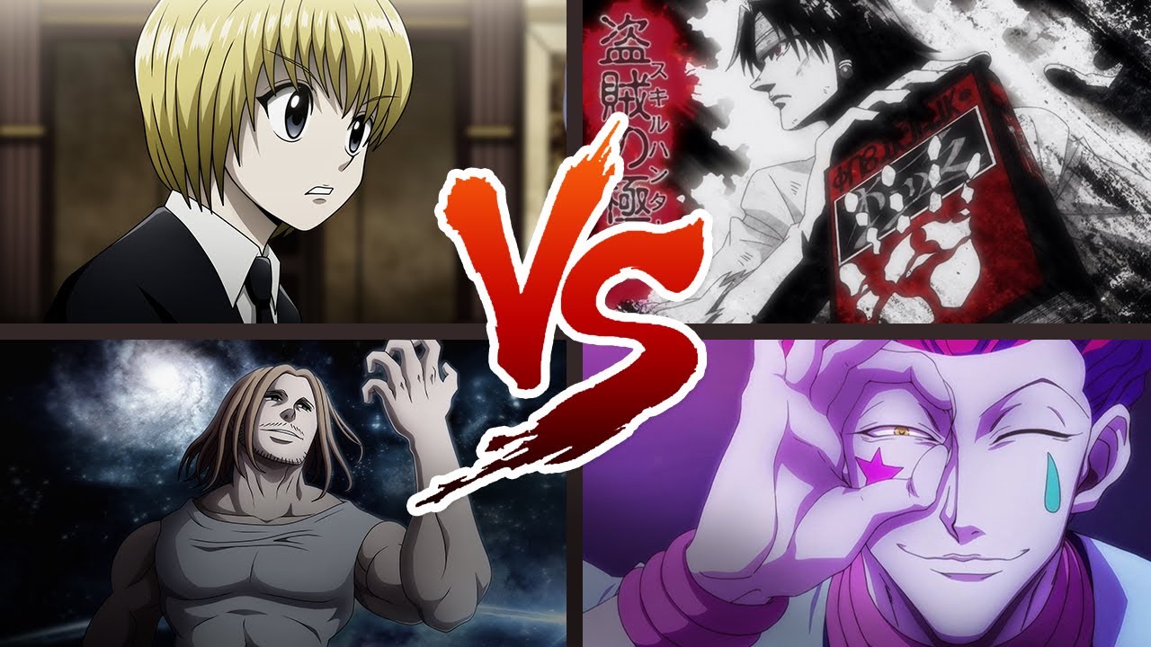 KURAPIKA VS CHROLLO VS TSERRIEDNICH VS HISOKA EM HUNTER X HUNTER ...