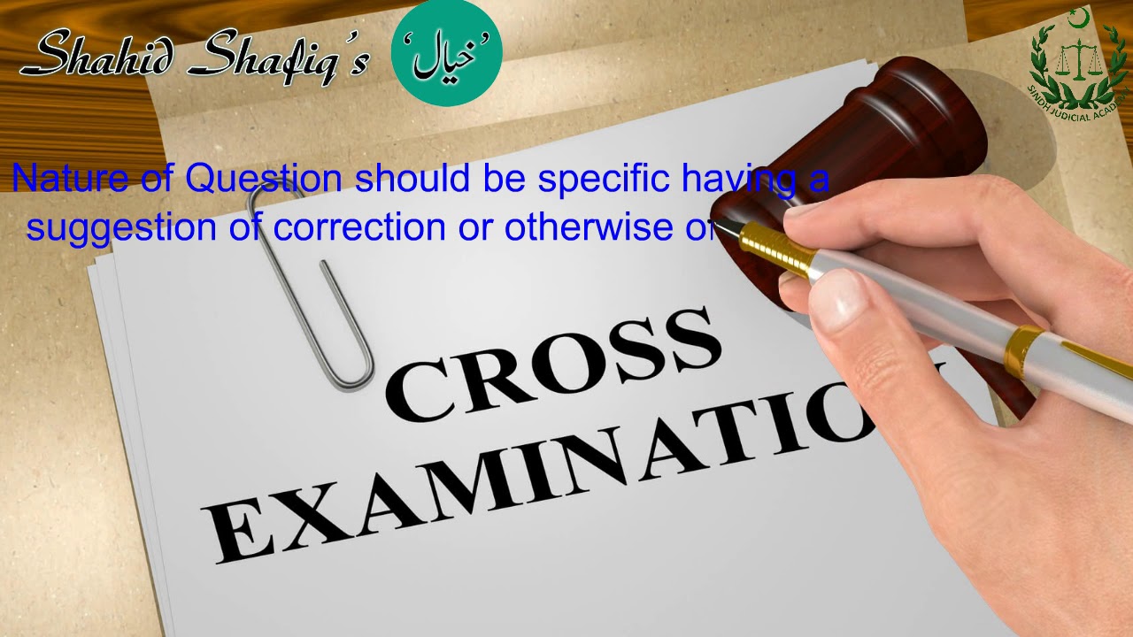 Cross Examination | Criminal Trial - YouTube