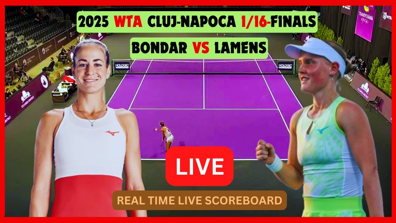 Anna Bondar Vs Suzan Lamens LIVE Score UPDATE Today Women's Tennis 2025 ...