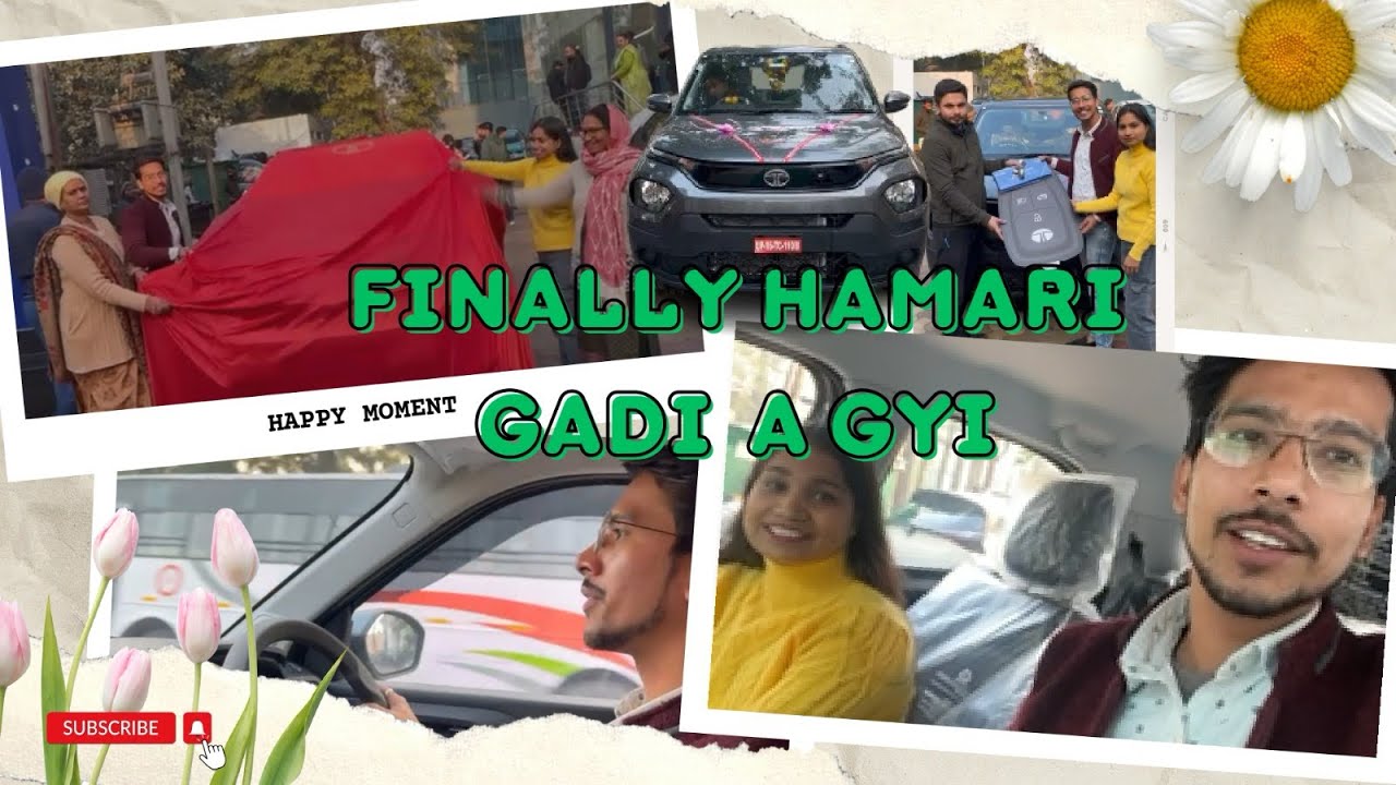Hmari gadi aa gayi finally ll Tata punch adventure car delivery 🥳🤩 ...