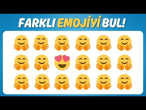 Farklı Emojiyi Bul! ✅ Hepsini Bulan Çıkmadı | Emoji Bulmaca Oyunu | Emoji Quiz