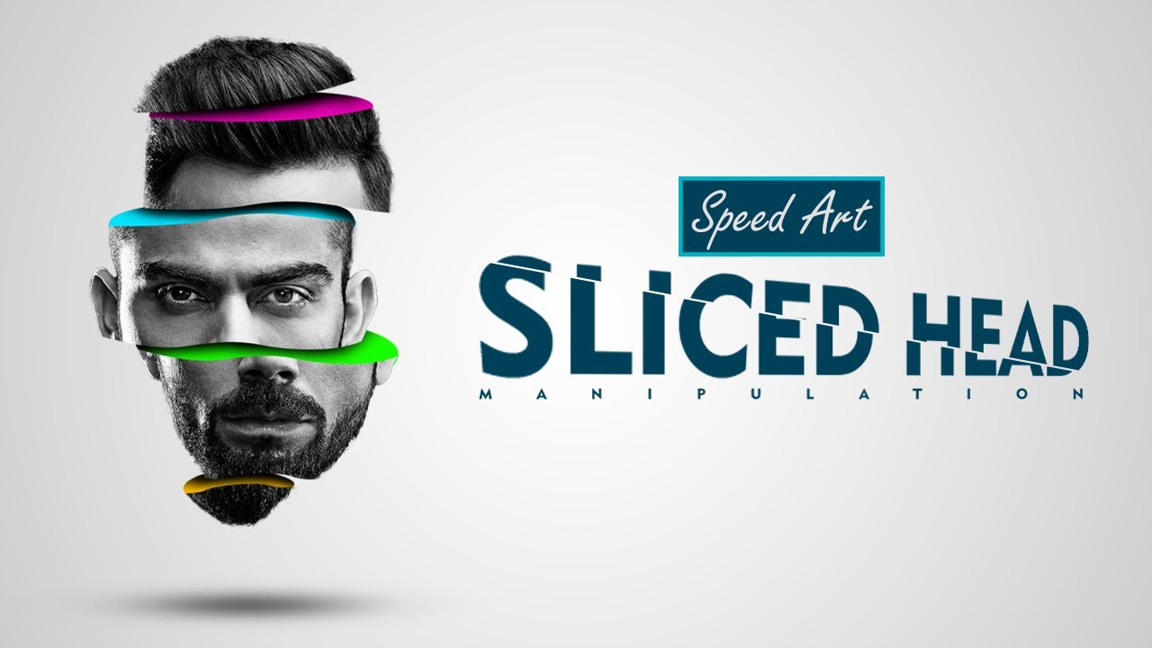 Sliced Head Photoshop Speed Art Manipulation - YouTube