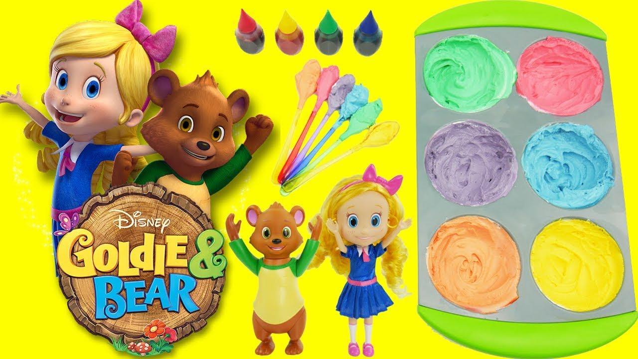 Goldie and Bear Learn Colors with Ice Cream for Kids and Rainbow Foam ...