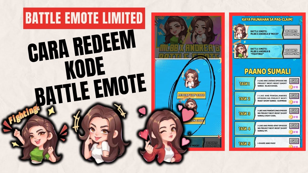 KODE REDEEM BATTLE EMOTE LIMITED GRATIS.. ((GIVE AWAY KODE REDEEM ...