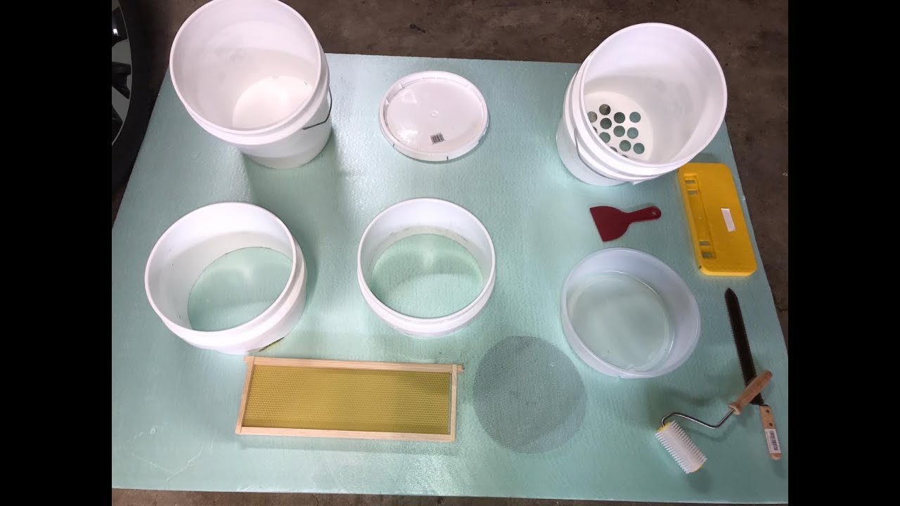DIY Honey Frame Uncapping Tank - YouTube