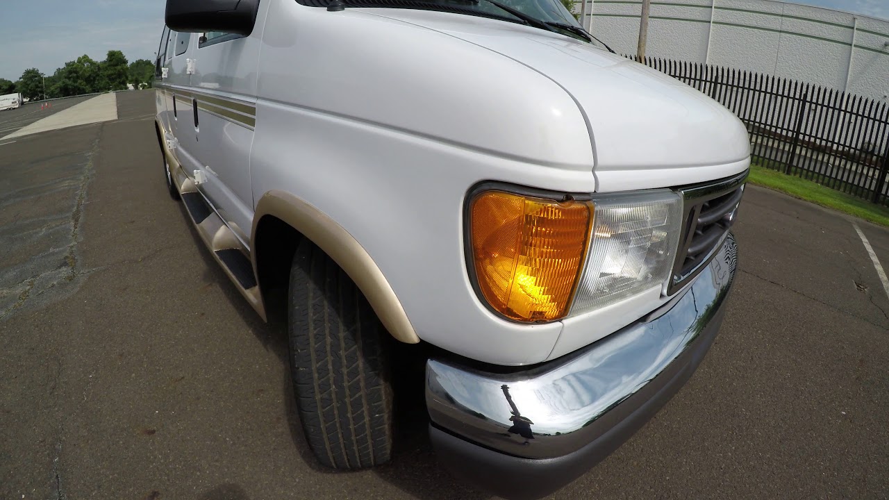 4K Review 2004 Ford E150 Hightop Conversion Van Virtual Test-Drive ...
