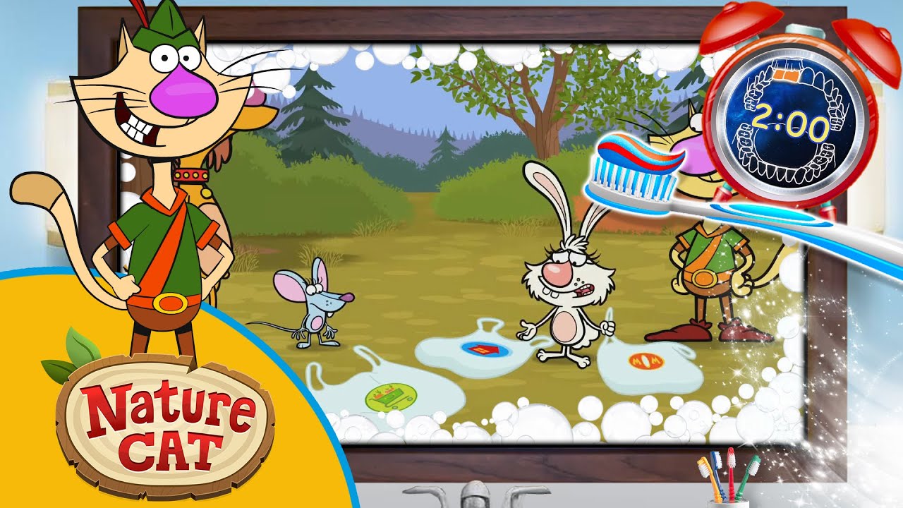 Nature Cat Earth Day 2 Minute Magic Bubble Toothbrush timer with Music ...