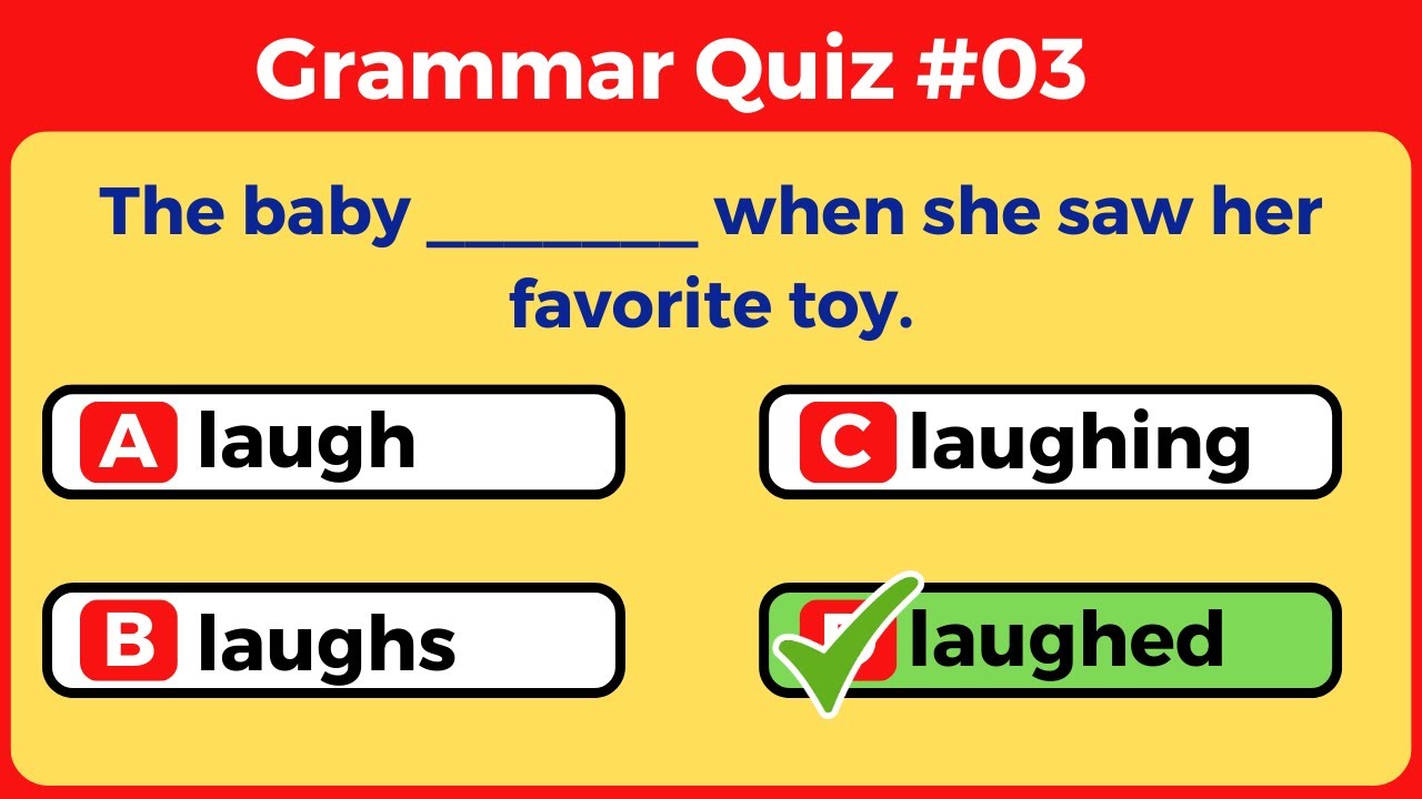 Grammar Quiz #03 ।30+ English Grammar Questions। English Quiz Mastery ...