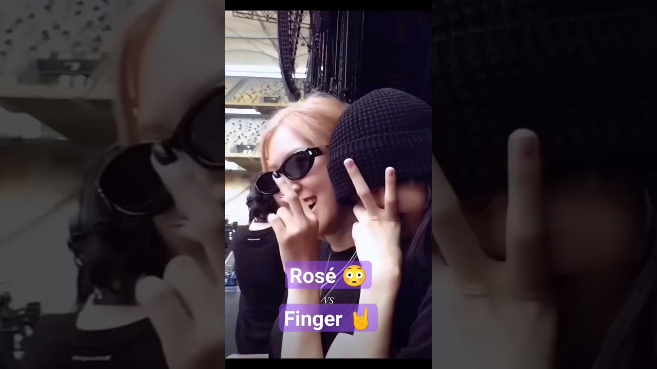 Finally Rosé showing middle finger *😳* #blackqueen #blackpink #fyp # ...