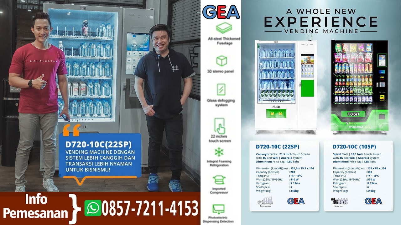 Beli VENDING MACHINE GEA D720-10C (22SP) Bisa Dipesan Di SB ELEKTRONIK ...